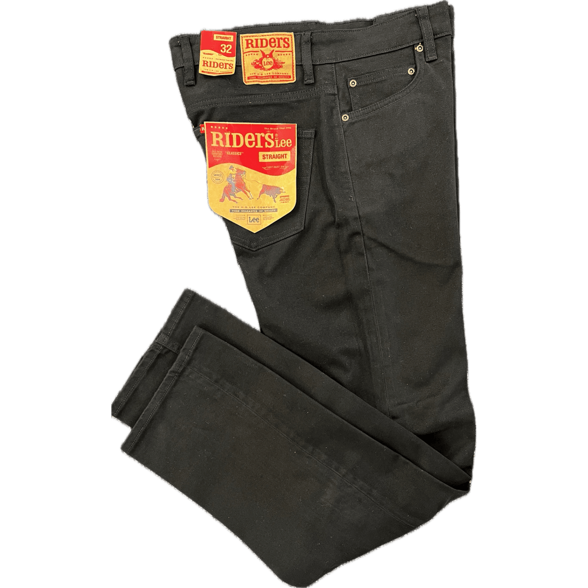 Lee Rider Stretch Moleskins - Black (Regular Leg) – The Menswear Timaru